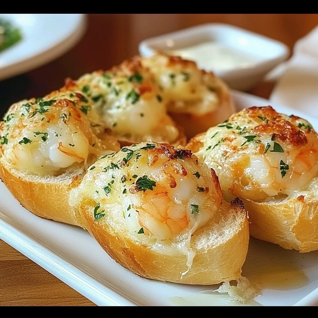 Crabby Shrimp Stuffed Garlic Bread Bombs Recipe